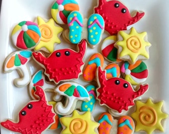 Beach Ball Cookies | Etsy