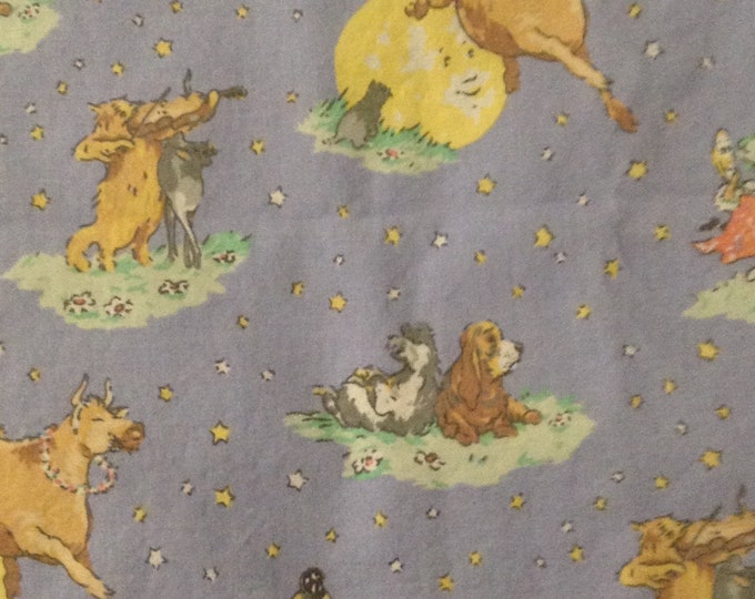 Laura Ashley ’the Cow Jumped Over the Moon’fabric / 2 Yards/rare - Etsy