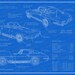1971 Plymouth Barracuda Blueprint Poster 18x24 digital Image File - Etsy