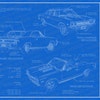 1979 Pontiac Firebird / Trans Am Blueprint Poster 18x24 digital Image ...