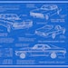 1969 Plymouth Barracuda Blueprint Poster 18x24 digital Image File - Etsy