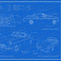 1972 Chevrolet Nova Blueprint Poster 18x24 JPEG Image File - Etsy