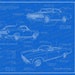 1956 Mercedes Benz 300SL Blueprint Poster 18x24 digital Image File - Etsy