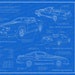 1970 Plymouth Barracuda Blueprint Poster 18x24 digital Image File - Etsy