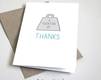 Thanks card | Etsy