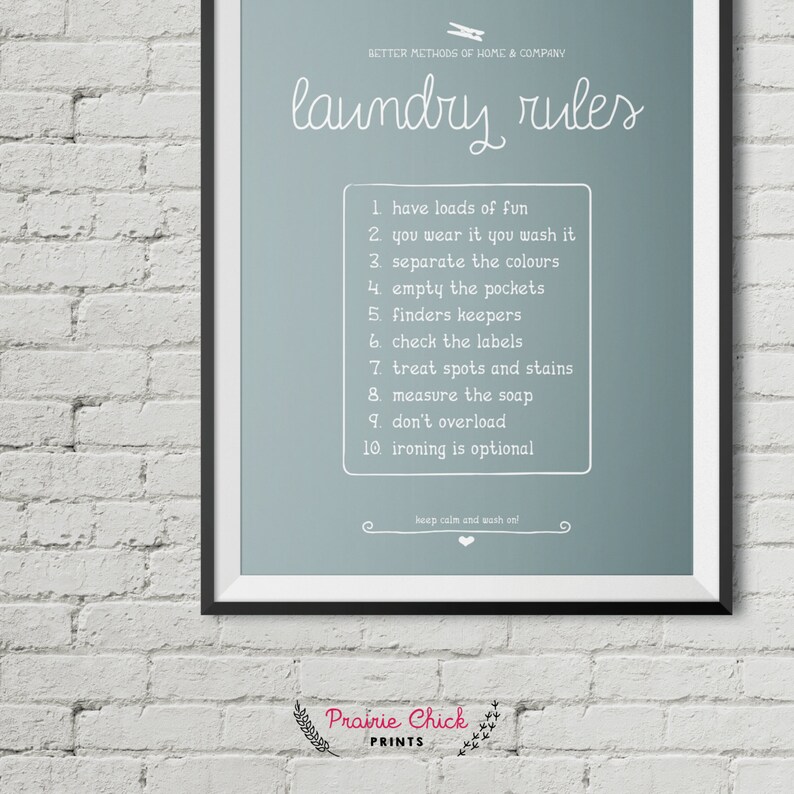 Laundry Rules POSTER Laundry Room Decor Laundry Wall Art Etsy laundry-rules-poster-laundry-room-decor-laundry-wall-art-etsy