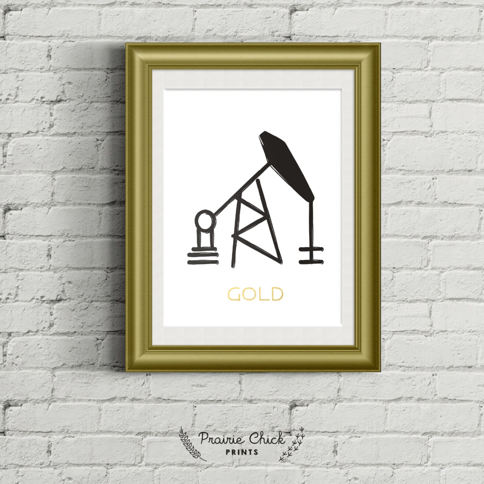 Black Gold Oil POSTER PACKAGE / Wall Art / Black Faux Gold | Etsy