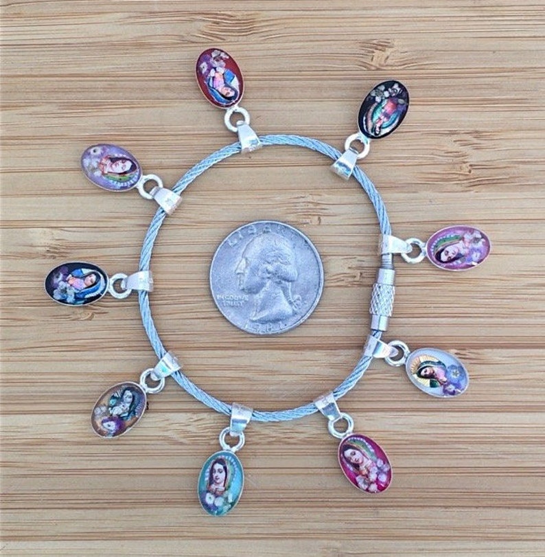 Pet Amulet Virgin Mary Dog Collar Charm Pet Charm - Etsy