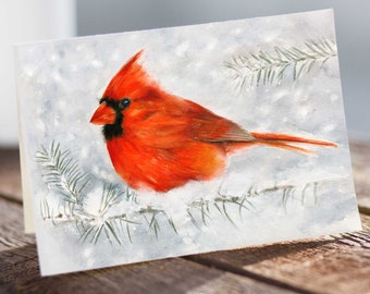 Red Cardinal Card | Etsy