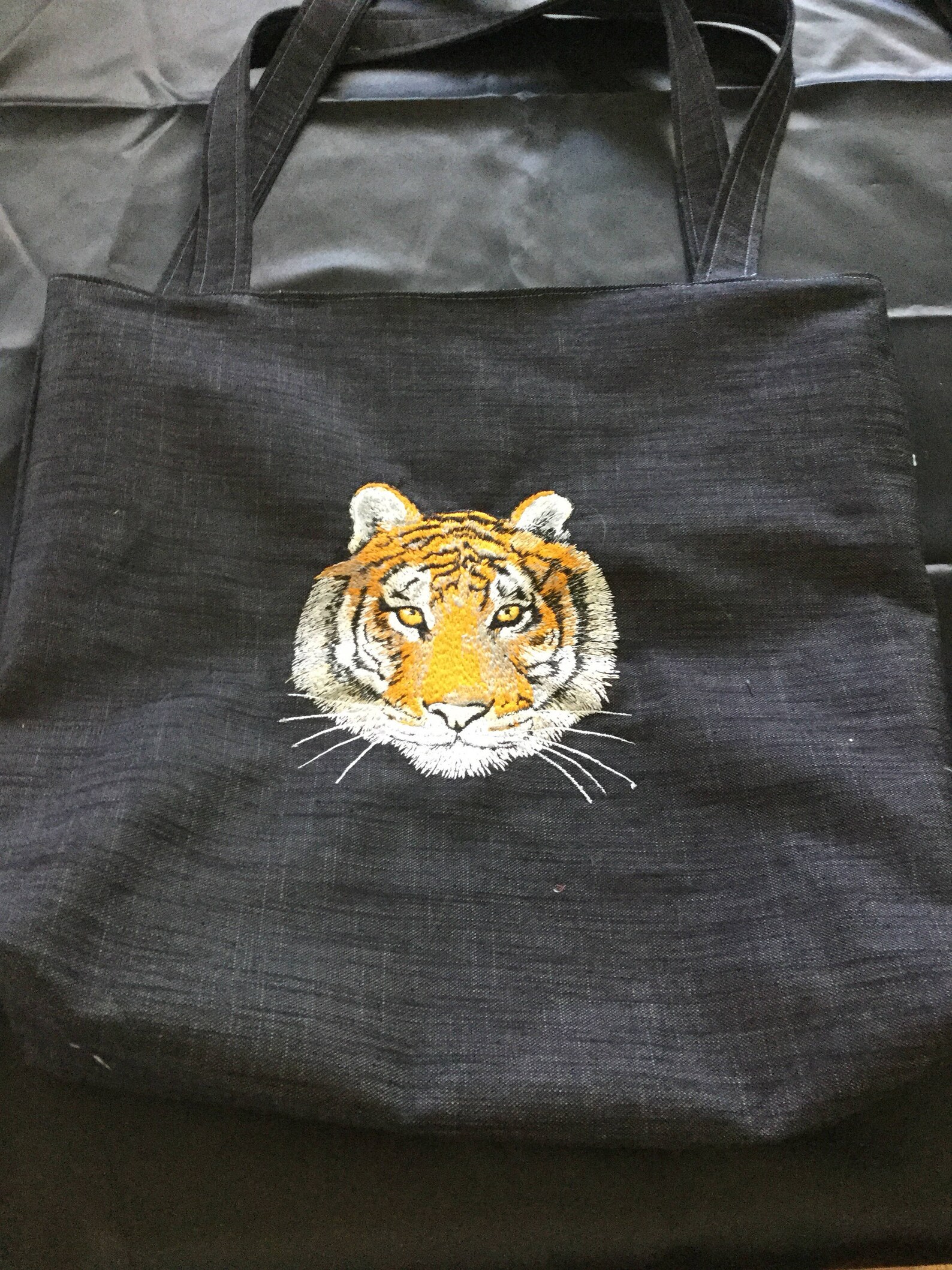 Embroidered Tote Bag Tiger by Anita Goodesign From Her Big Cats ...