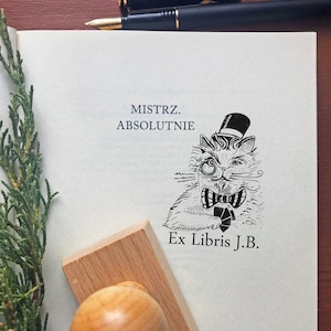 EX LIBRIS Individual DESIGN Wooden Stamp - We Prepare a Design ...