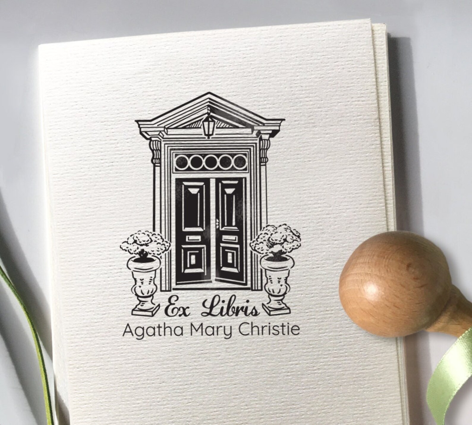 ENGLISH DOOR Ex Libris Stamp. Old Style ARCHITECTURE - Etsy