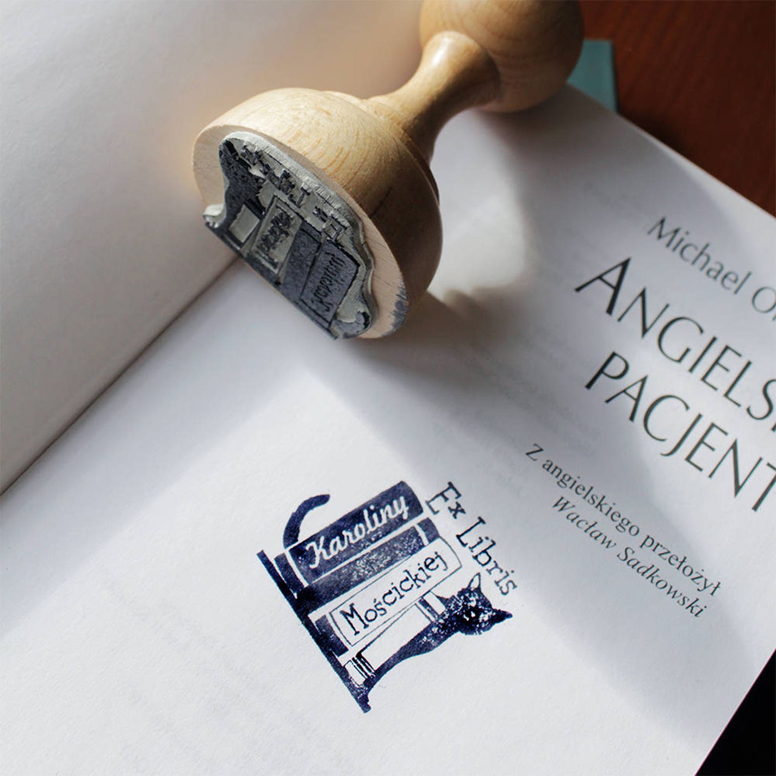 EX LIBRIS Individual DESIGN Wooden Stamp We Prepare a Design - Etsy