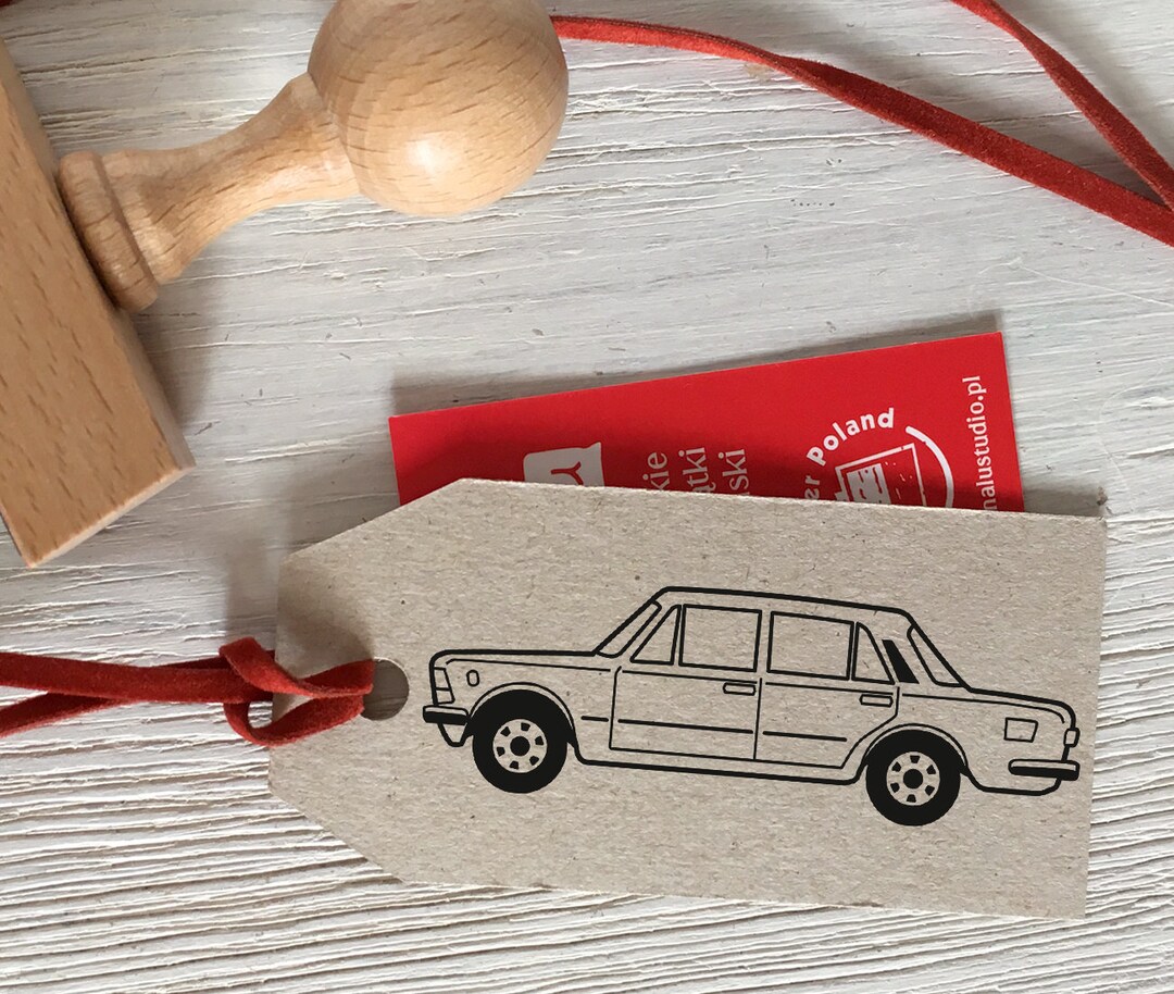 STAMP Old Car "fiat 125p" - Etsy