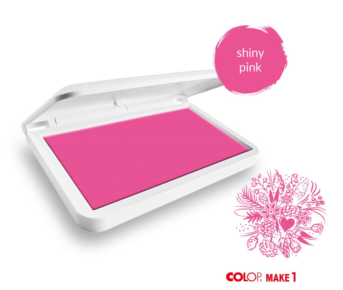 SHINY PINK Ink Pad MAKE 1 by Colop Decorative Ink Pad - Etsy