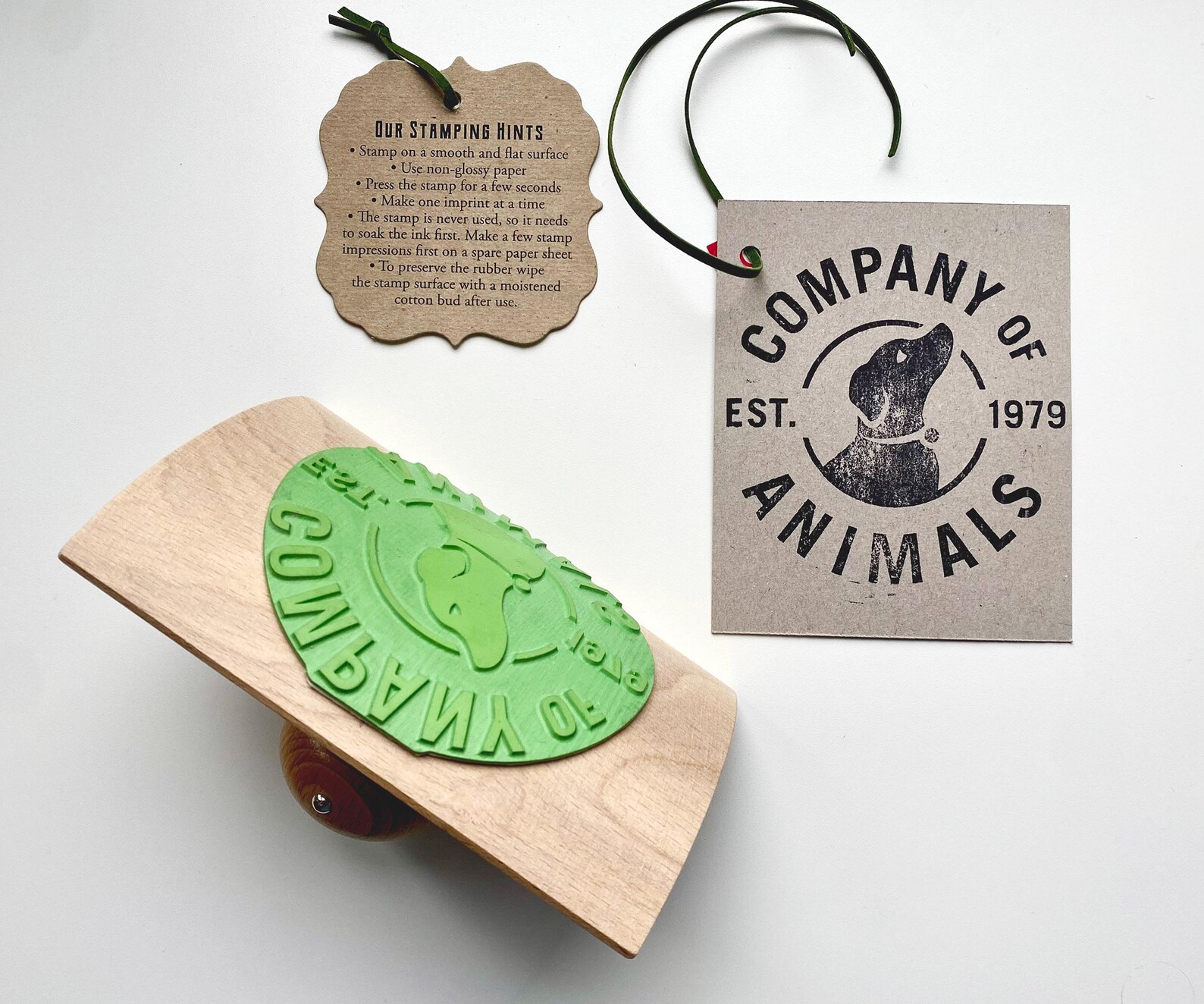 Extra Large Rocker Mount Logo Stamp: Custom Rubber Wooden Stamp - Etsy