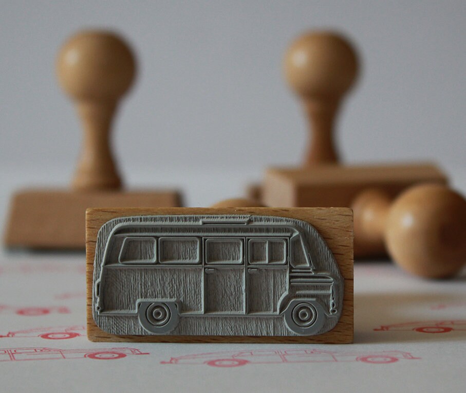 Car rubber stamp Nysa. Vintage car stamp. Craft | Etsy