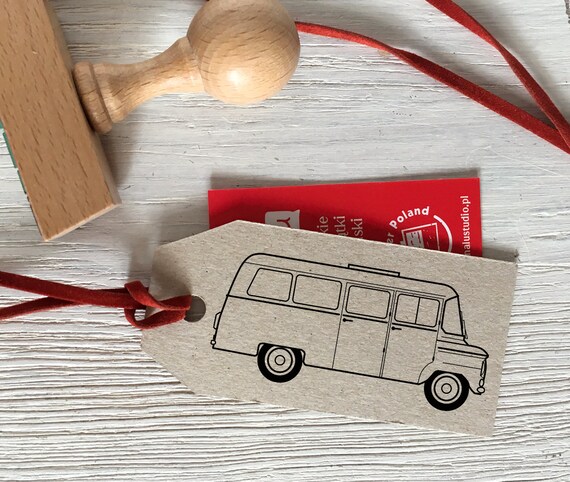 Car rubber stamp Nysa. Vintage car stamp. Craft | Etsy