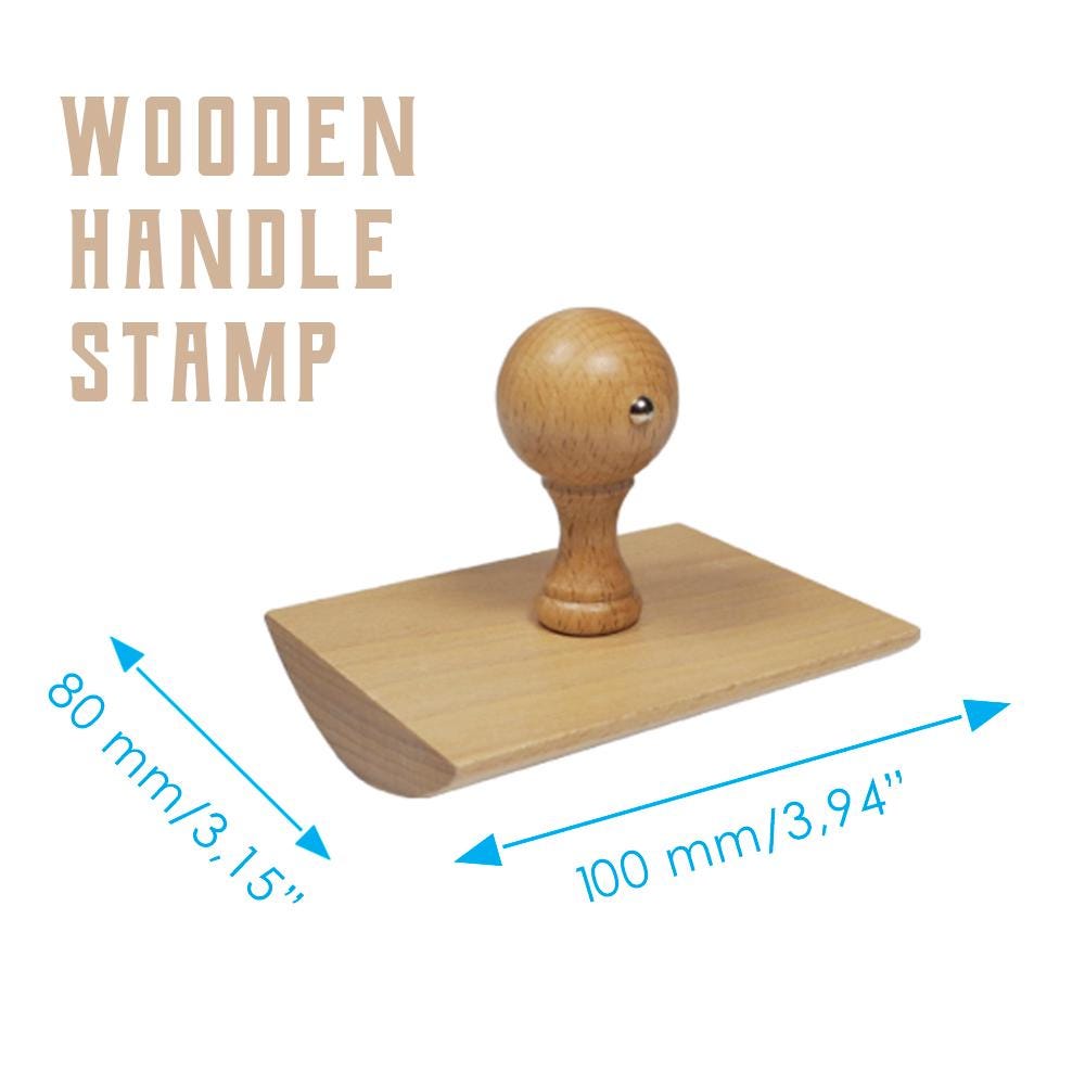 Extra Large Rocker Mount Logo Stamp: Custom Rubber Wooden Stamp - Etsy