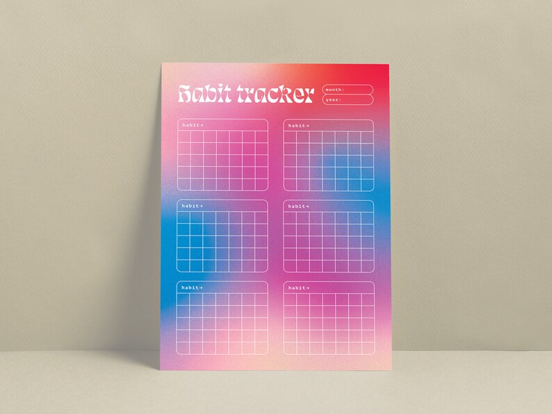 Daily Habit Tracker PRINTABLE Tracker Monthly Tracker Monthly Goal ...