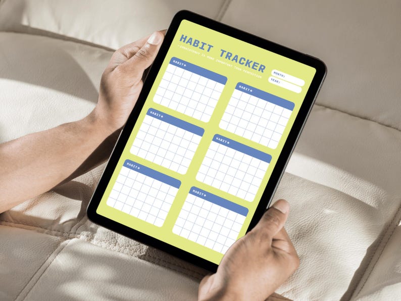 Daily Habit Tracker | PRINTABLE Tracker | Monthly Tracker | Monthly ...