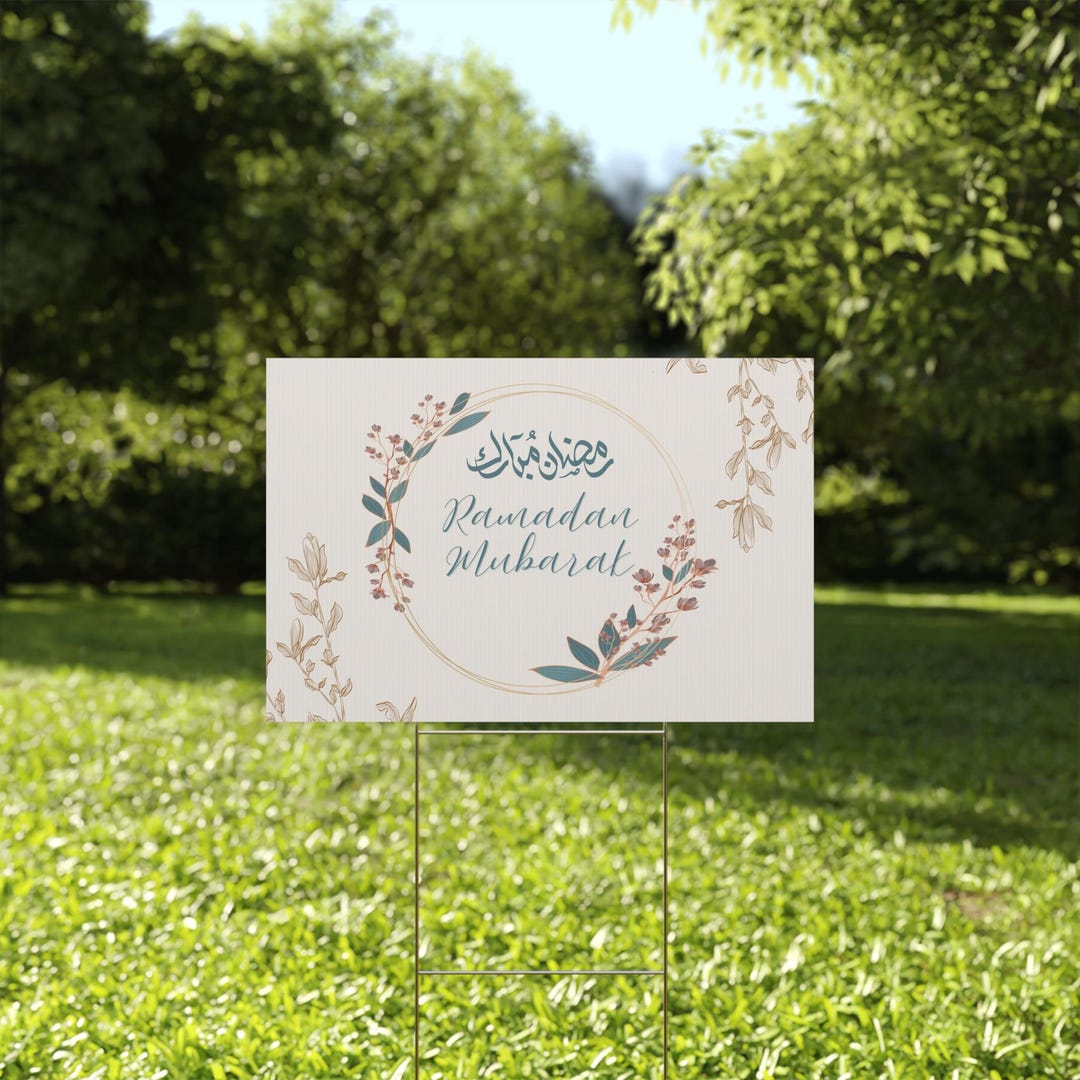 Ramadan Mubarak Yard Sign, Ramadan Decoration Outdoor, Ramadan Decor ...