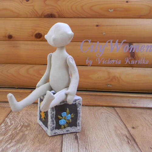 Blank Black Doll 15 Inches Ragdoll Body | Etsy