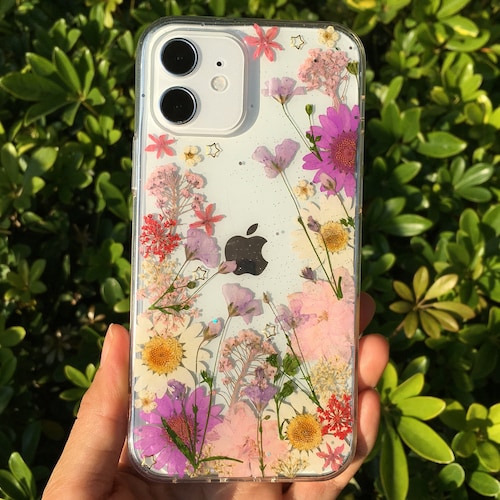 Handmade Real Dried Pressed Flower Phone Case Iphone Se 7 8 | Etsy