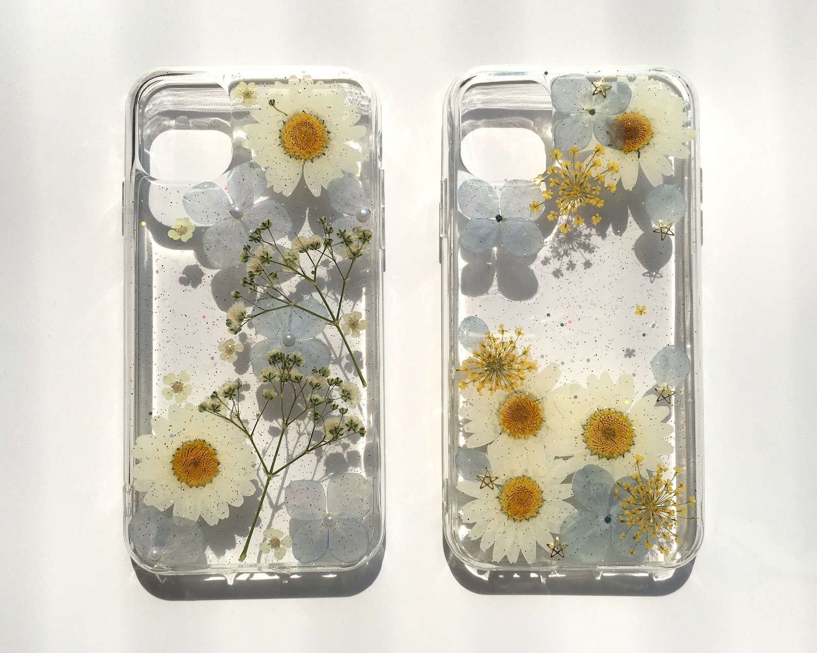 Handmade Real Dried Pressed Flower Phone Case, iPhone 7 8 Plus X Xr Xs ...