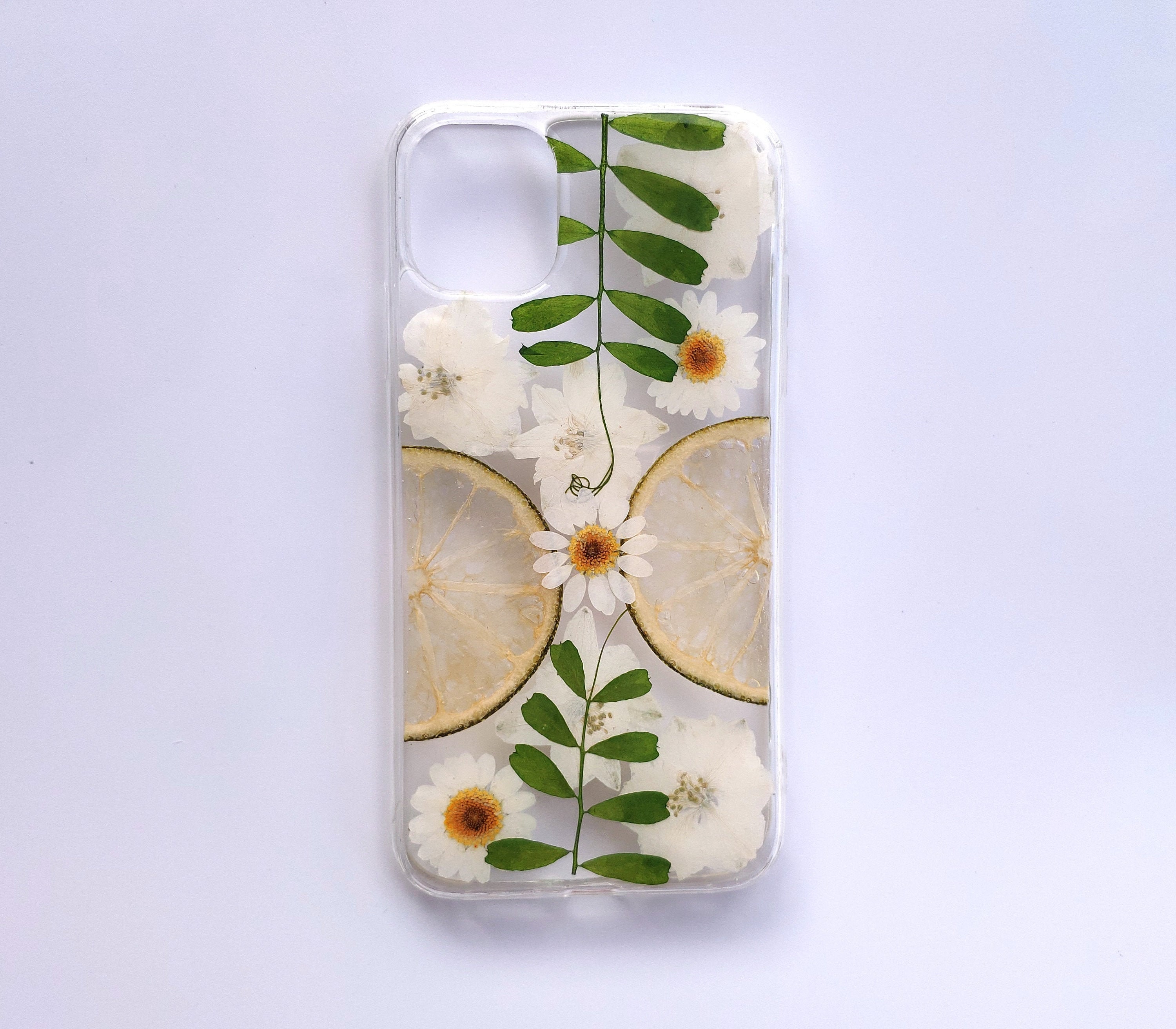 Handmade real dried pressed flower phone case iphone 7 8 plus | Etsy