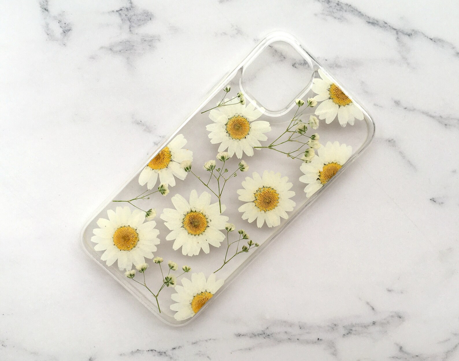 Pressed Flower Daisy Clear Phone Case Google Pixel 4 Case - Etsy