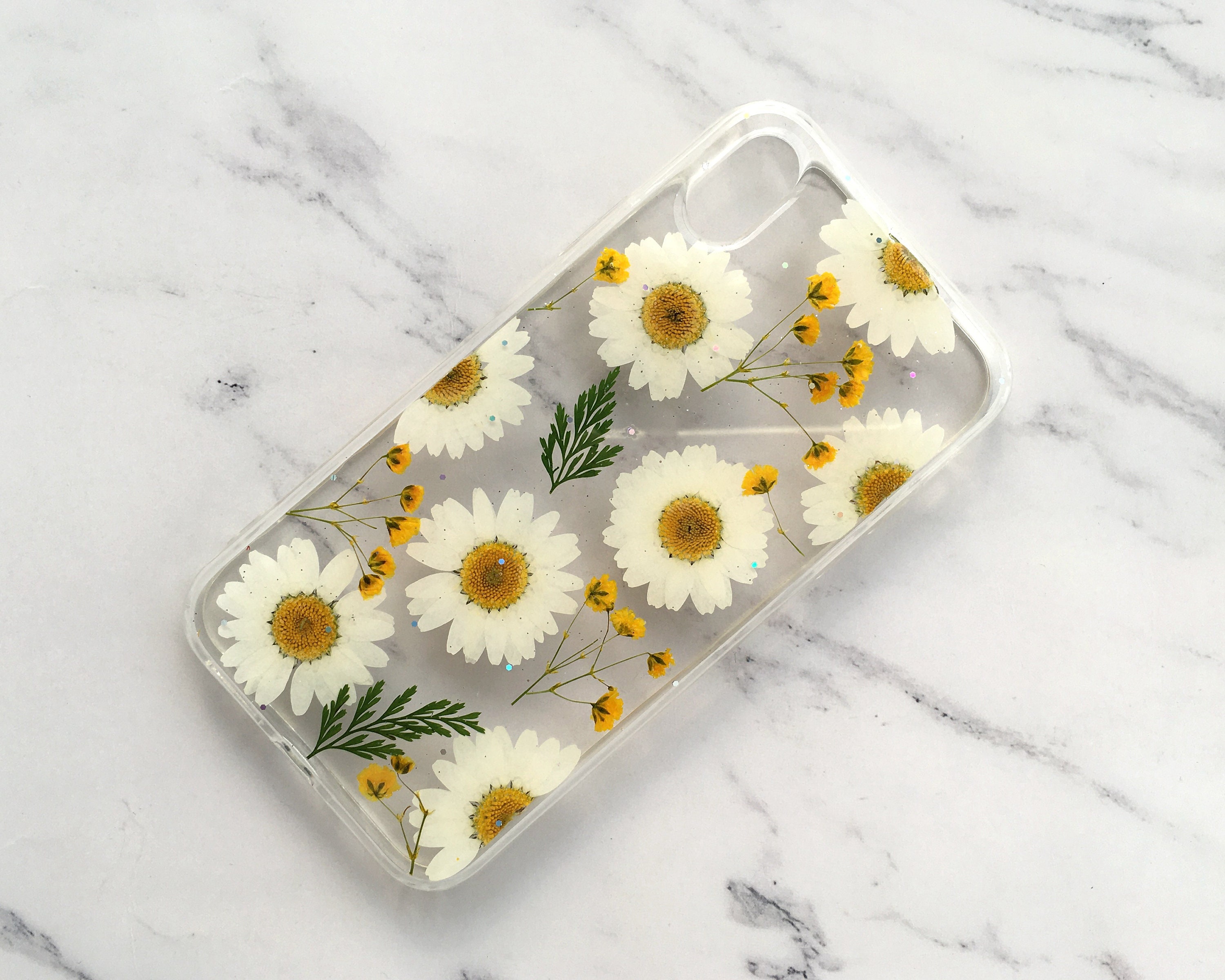 Handmade Real Dried Pressed Flower Phone Case, iPhone 7 8 Plus X Xr Xs ...