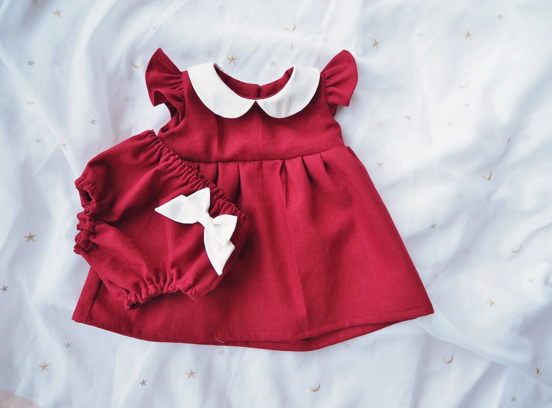 Baby Christmas Red Dress Bloomer Set for Girl Baby & Toddler, Girls Red ...