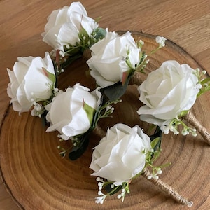 champagne buttonholes
