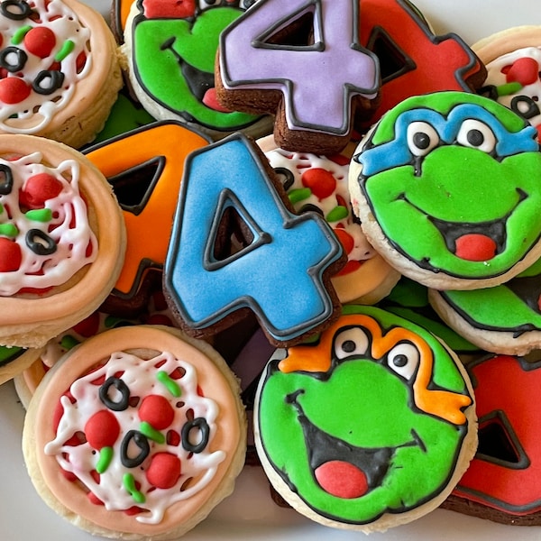 Ninja Turtle Cookies - Etsy