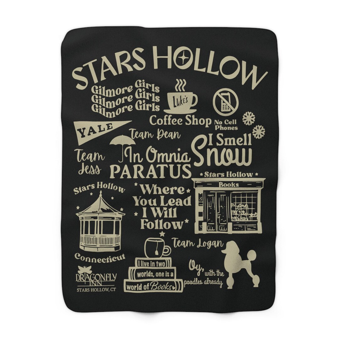 Gilmore Girls TV Show Puns Sherpa Fleece Blanket - Cozy Home Decor ...