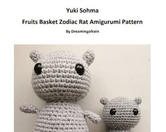 Kyo and Yuki Crochet Zodiac Animal Amigurumi Plushies - Etsy