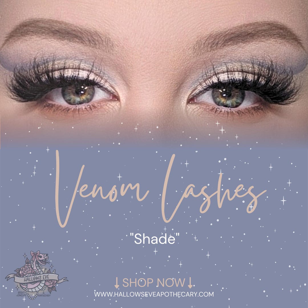 SHADE - Fluffy Wispy False Eyelashes: Venom Luxury Sultry Glam Lashes ...