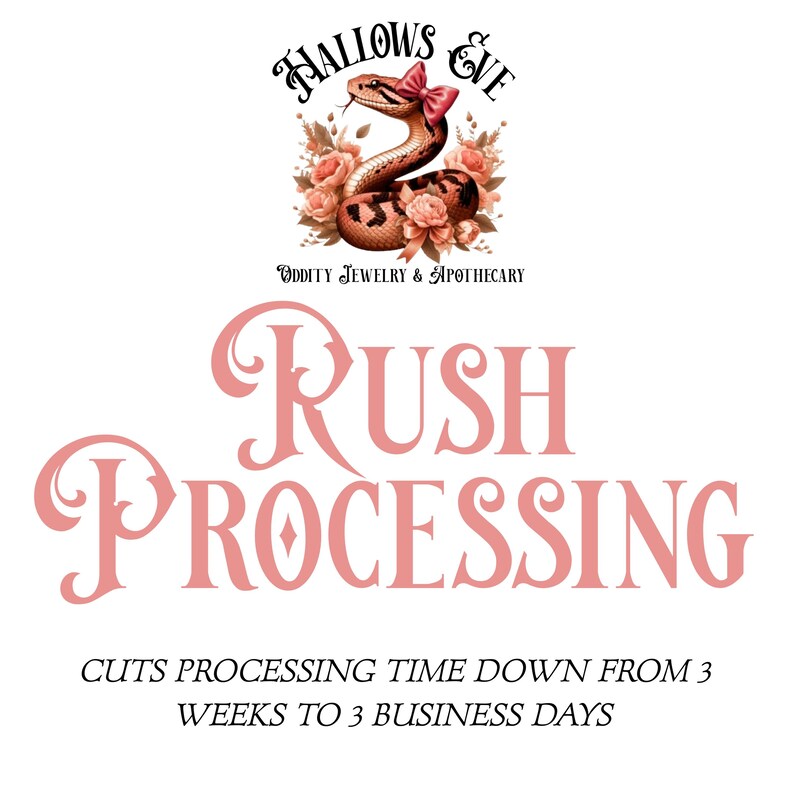 RUSH PROCESSING - Etsy