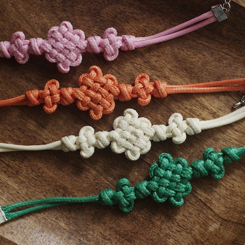 Luck and Protection Korean Knot Bracelet Satin Cord Knotting - Etsy