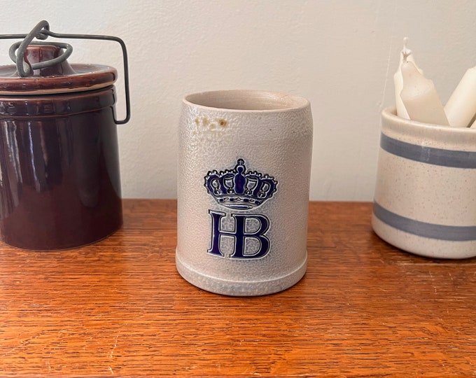 Vintage HB Hofbrauhaus Munchen Germany .25L Beer Mug, Stien, German ...