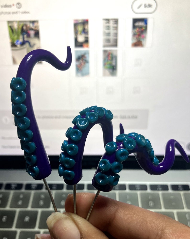 Tentacle “pot Sticks”, Plant Decor, Tentacle Art - Etsy