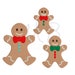 Gingerbread Boy Embroidery Design, Mini Gingerbread Cookie, Christmas ...