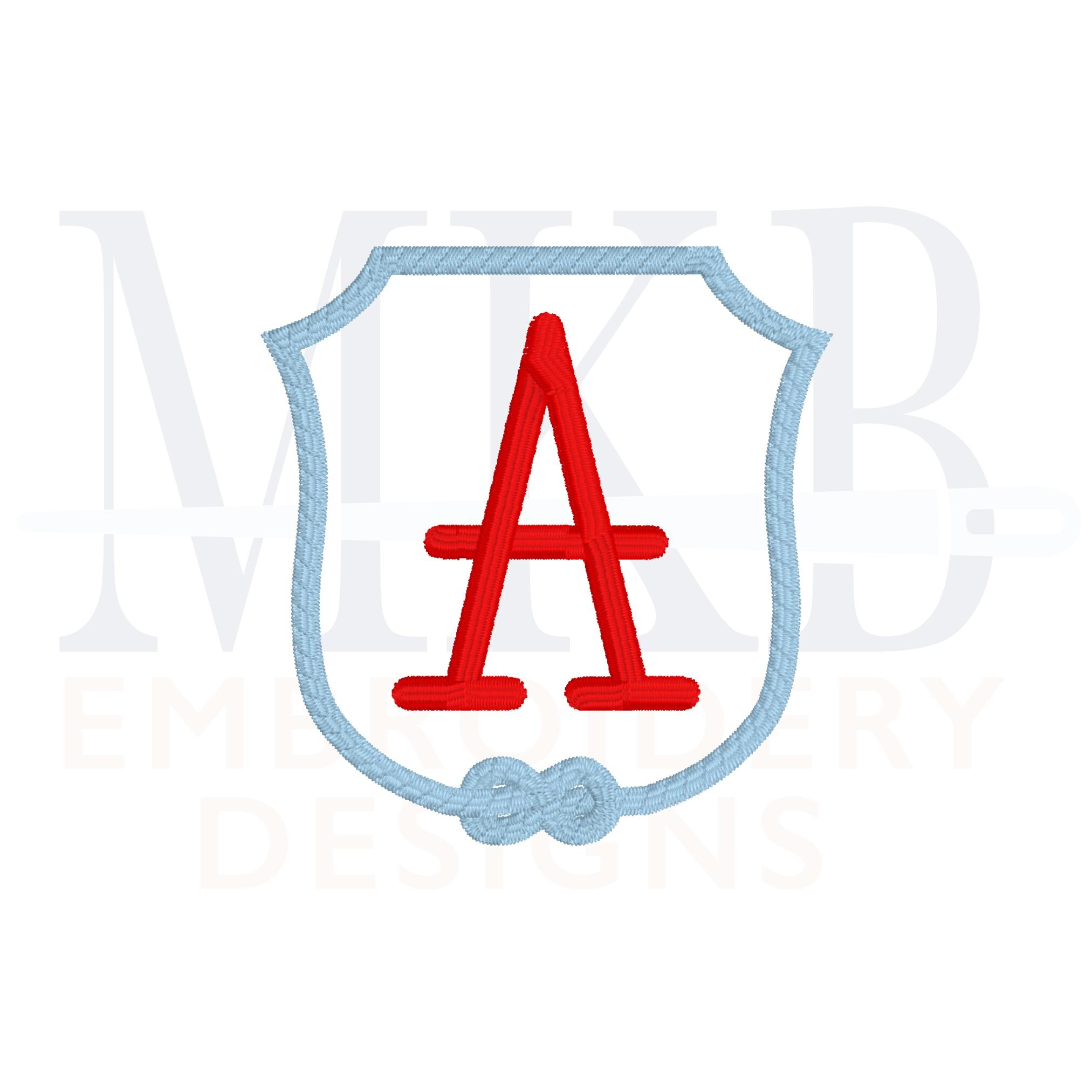 Nautical Knot Crest, Sailors Knot, Rope Frame, Coastal Embroidery ...