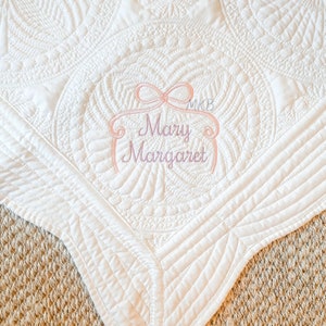 Bow Monogram Frame LARGE, Bow Top Monogram Frame, Bow Embroidery, Bow ...
