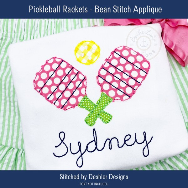 Pickleball Embroidery Designs - Etsy