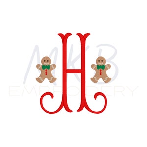Gingerbread Boy Embroidery Design, Mini Gingerbread Cookie, Christmas ...