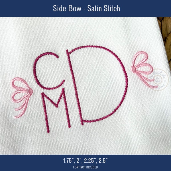 Bow Embroidery Design - Etsy