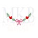 Heart Bow Laurel, Bow Greenery Frame, Mini Hearts and Bow Frame ...