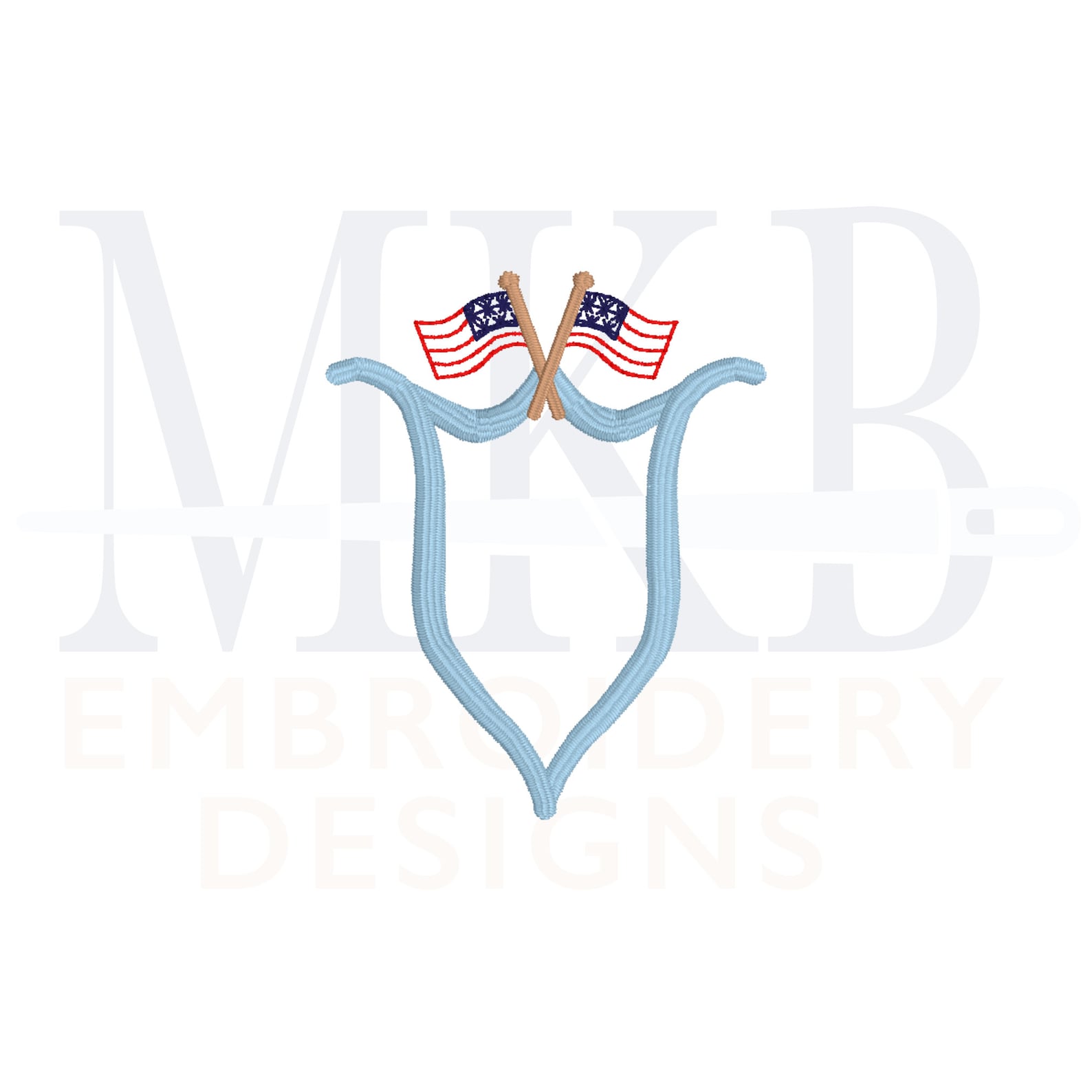 American Flag Crest, Patriotic Scroll Crest, Fourth of July, Monogram ...